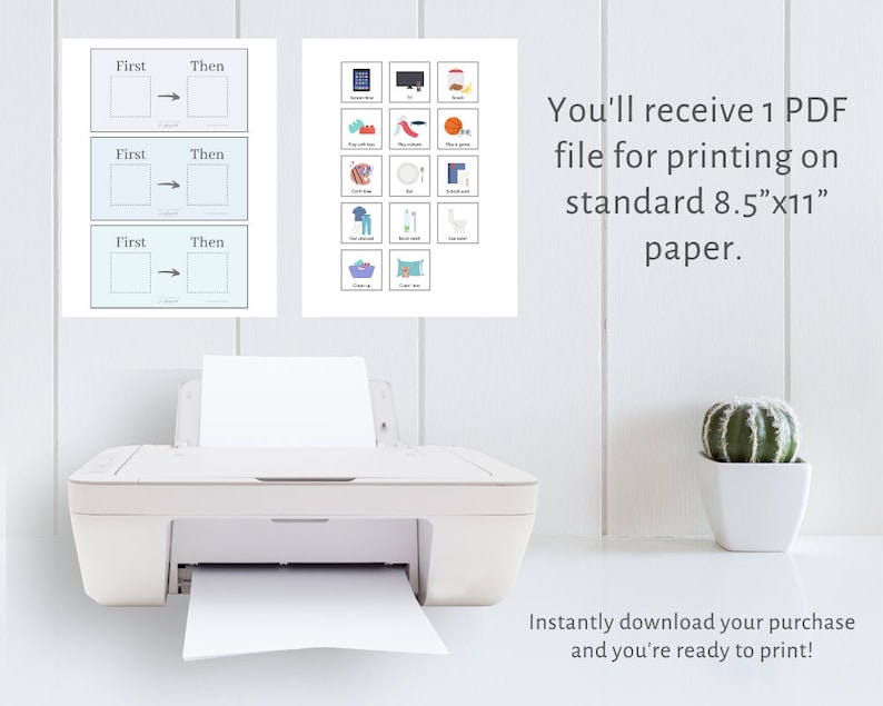 Printable First Then Visual Board - Etsy