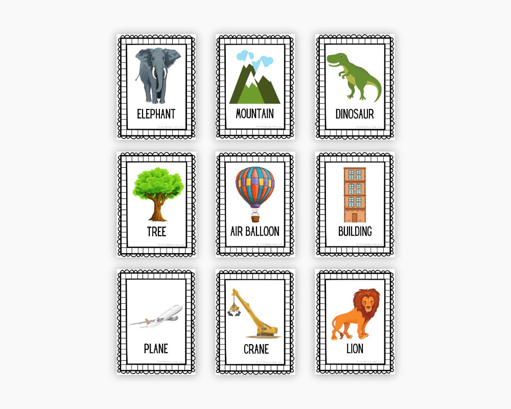 Printable Big Vs. Small Flash Cards - Etsy Canada