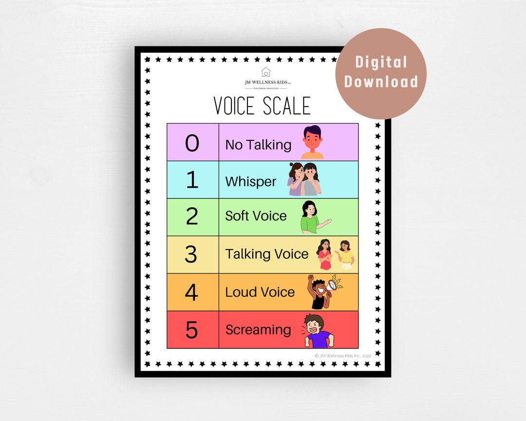 Printable Voice Scale Chart - Etsy