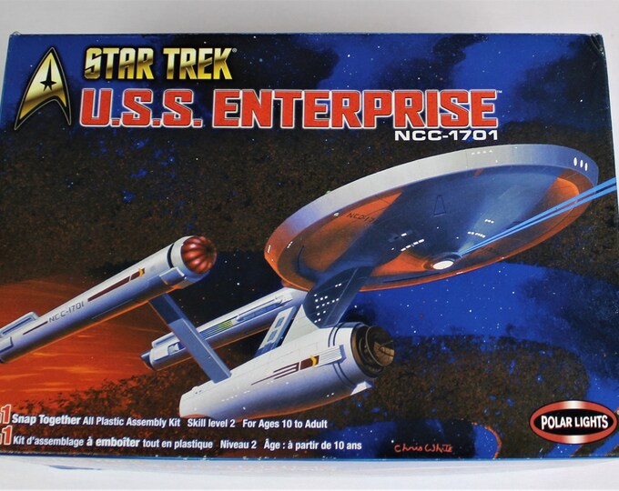Star Trek U.S.S. Enterprise NCC-1701 Model Kit From Polar Lights 2003 ...