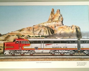 Santa Fe Railroad | Etsy