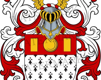 Watts Coat of Arms - Etsy