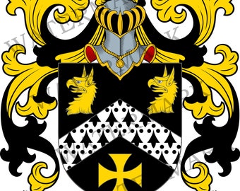 Barnes Family Crest Digital Download Barnes Coat of Arms - Etsy