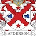 Anderson Family Crest - Digital Download - Anderson Coat of Arms JPG ...