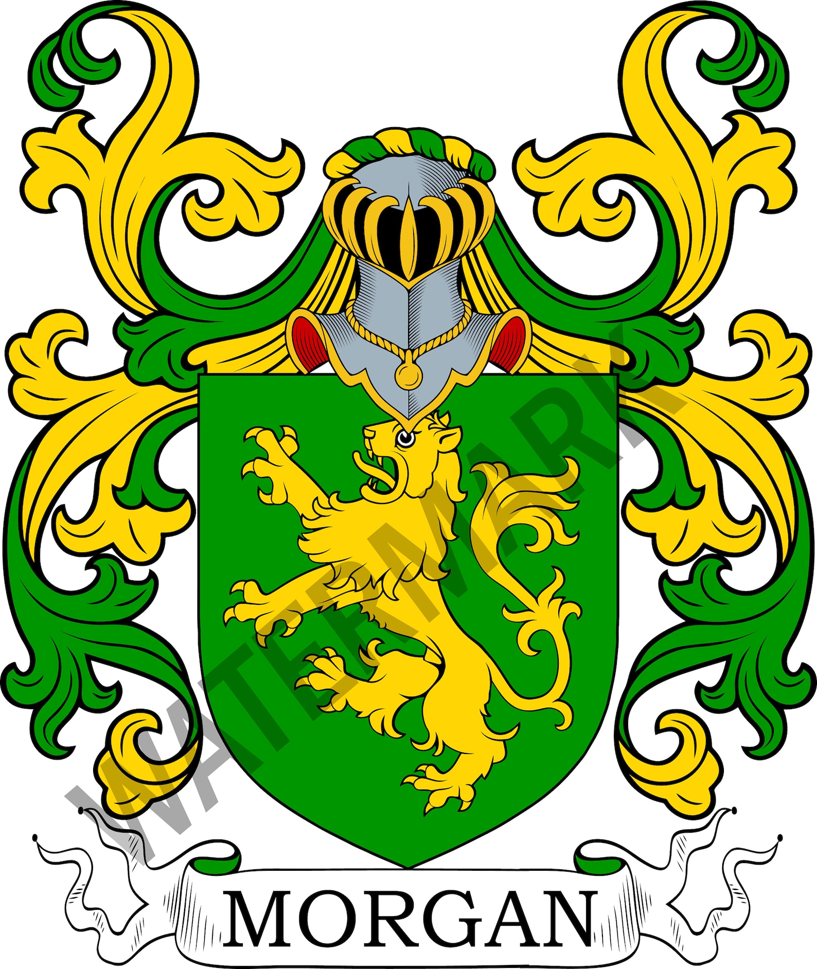 Morgan Family Crest - Digital Download - Morgan Coat of Arms JPG File ...