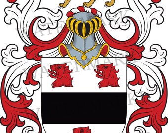 Perry Family Crest Digital Download Perry Coat of Arms JPG File ...