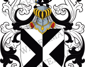 Hunt Family Crest - Etsy