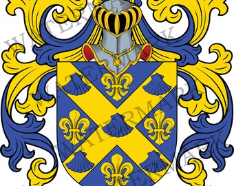 Silva Family Crest Digital Download Silva Coat of Arms JPG File ...