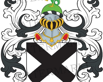 Wolf Family Crest holland Digital Download Wolf Coat of - Etsy