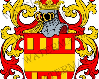 Taylor Family Crest Digital Download Taylor Coat of Arms JPG File ...