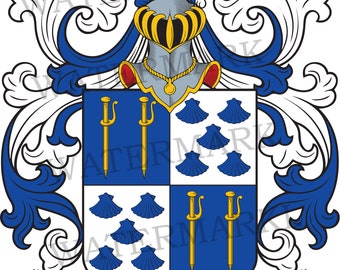 Schmidt Family Crest Digital Download Schmidt Coat of Arms JPG File ...