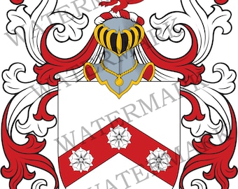 Chandler Family Crest - Digital Download - Chandler Coat of Arms JPG ...