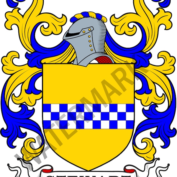 Stewart Coat of Arms - Etsy
