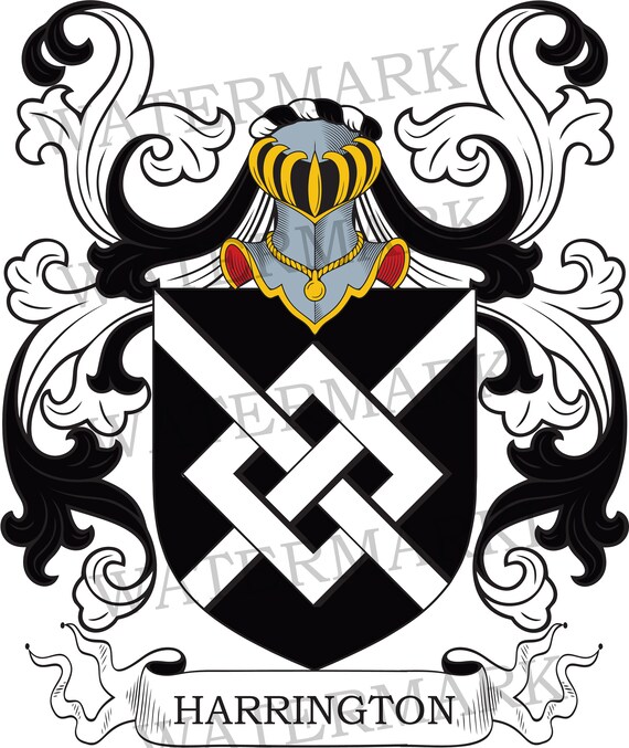 Harrington Family Crest Digital Download Harrington Coat - Etsy