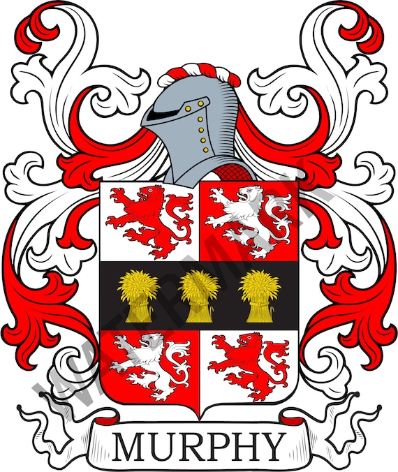Murphy Family Crest Digital Download Murphy Coat of Arms | Etsy