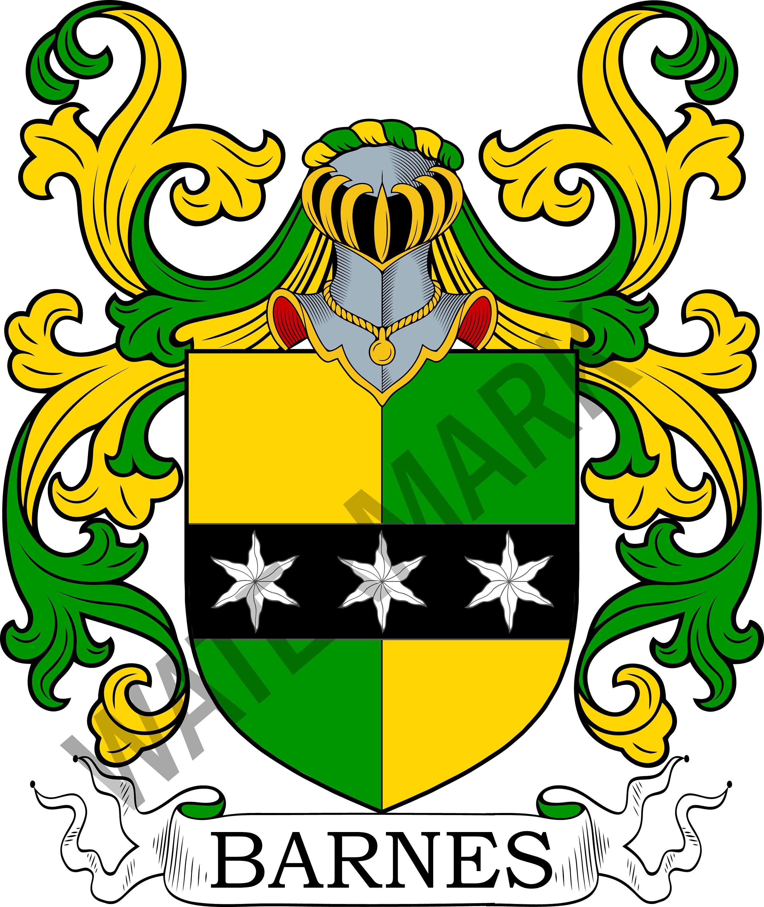 Barnes Family Crest Scotland