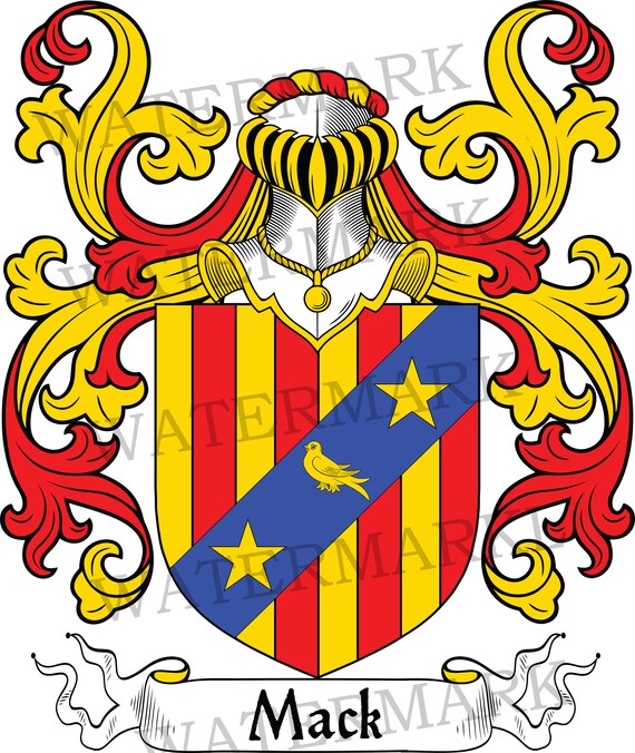 Mack Family Crest Digital Download Mack Coat of Arms JPG - Etsy