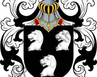 Simmons Family Crest Digital Download Simmons Coat of Arms JPG File ...