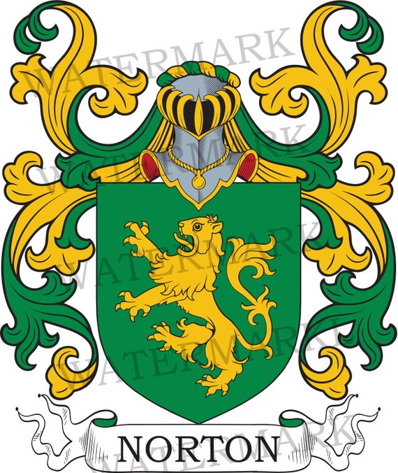 Norton Family Crest Digital Download Norton Coat of Arms - Etsy