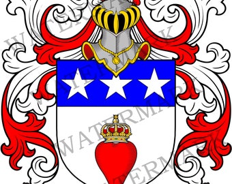 Silva Family Crest Digital Download Silva Coat of Arms JPG File ...
