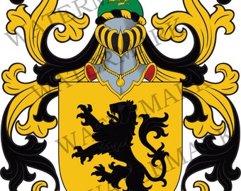 Byrd Family Crest Digital Download Byrd Coat of Arms JPG File Heraldry ...