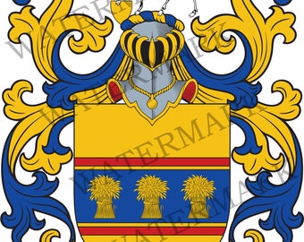 Gilbert Family Crest Digital Download Gilbert Coat of Arms - Etsy