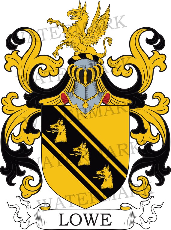 Lowe Family Crest Digital Download Lowe Coat of Arms JPG - Etsy
