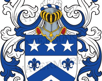 Schmidt Family Crest Digital Download Schmidt Coat of Arms JPG File ...