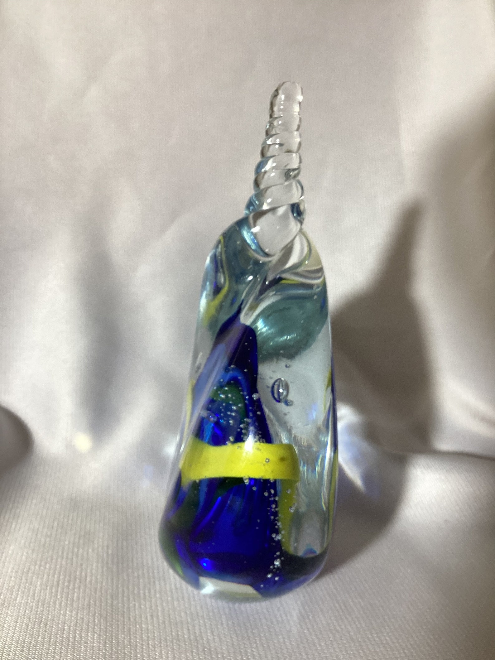 Jablonski Twisted Teardrop Paperweight Jewel - Etsy