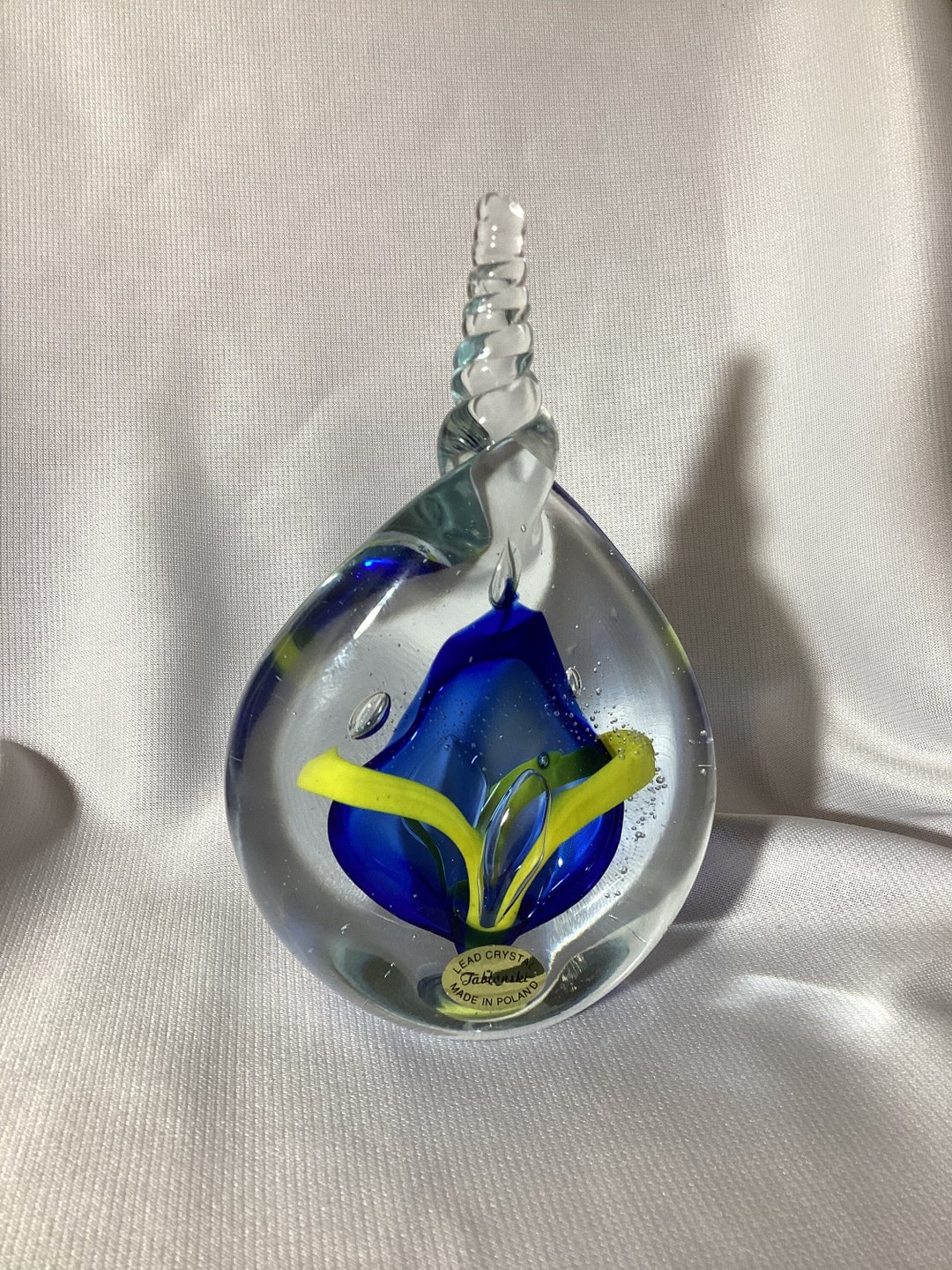 Jablonski Twisted Teardrop Paperweight Jewel - Etsy