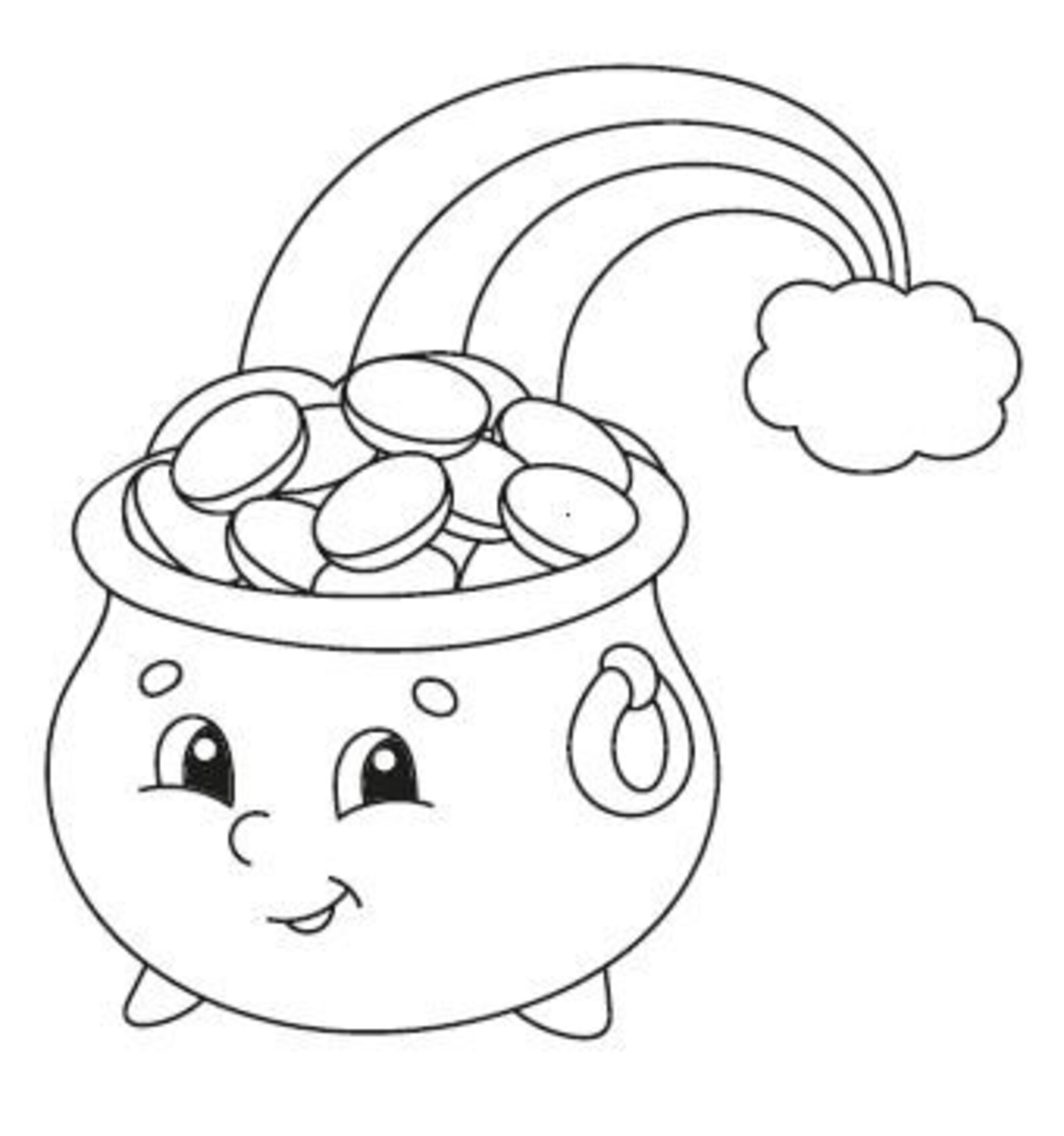 Random Cute Coloring Pages for Kids Digital Printable PDF | Etsy