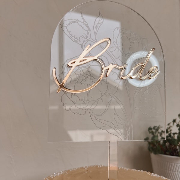 Floral Cake Topper - Etsy