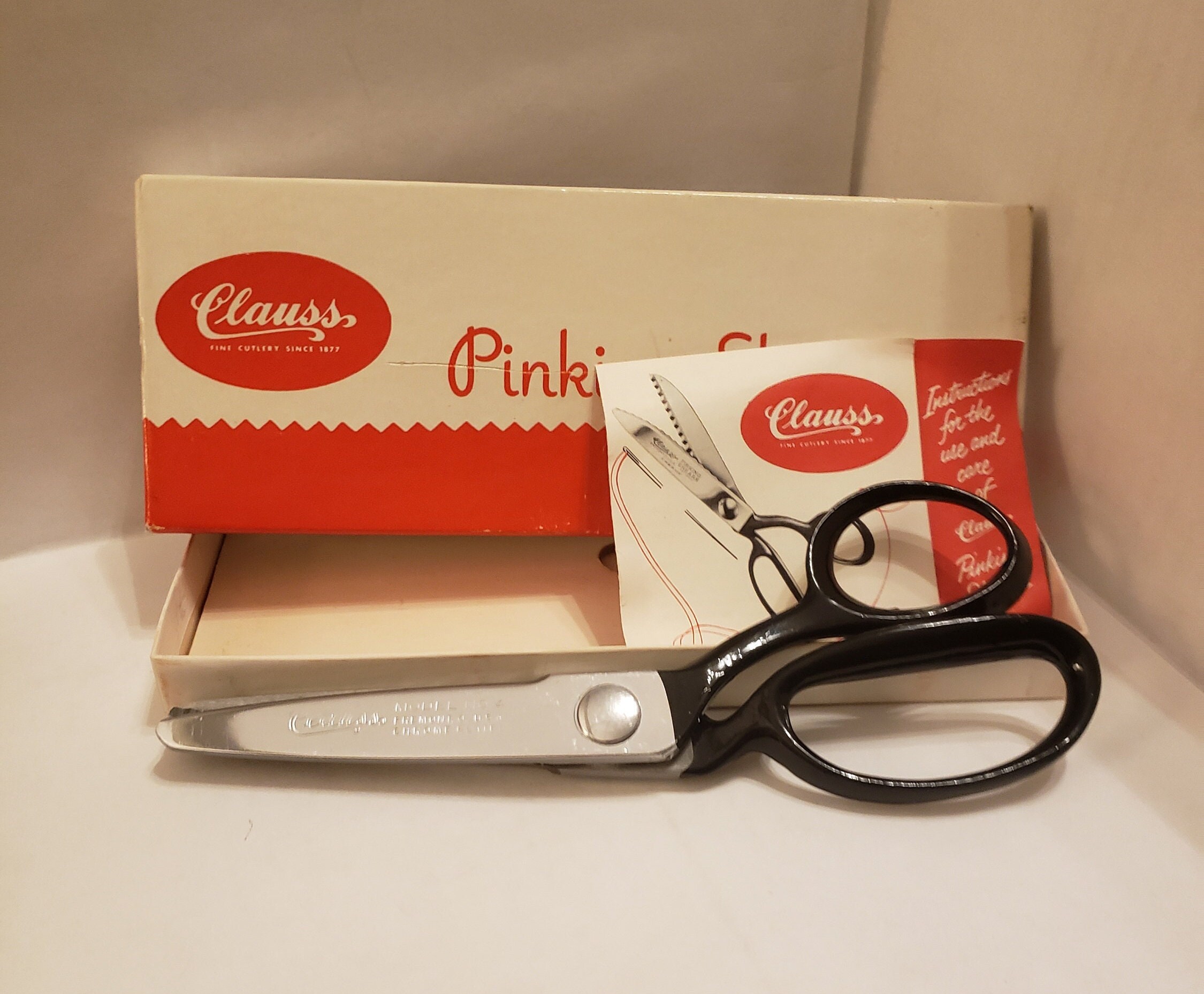 Claus Pinking Shears Complete With Box and Directions 1960s - Etsy