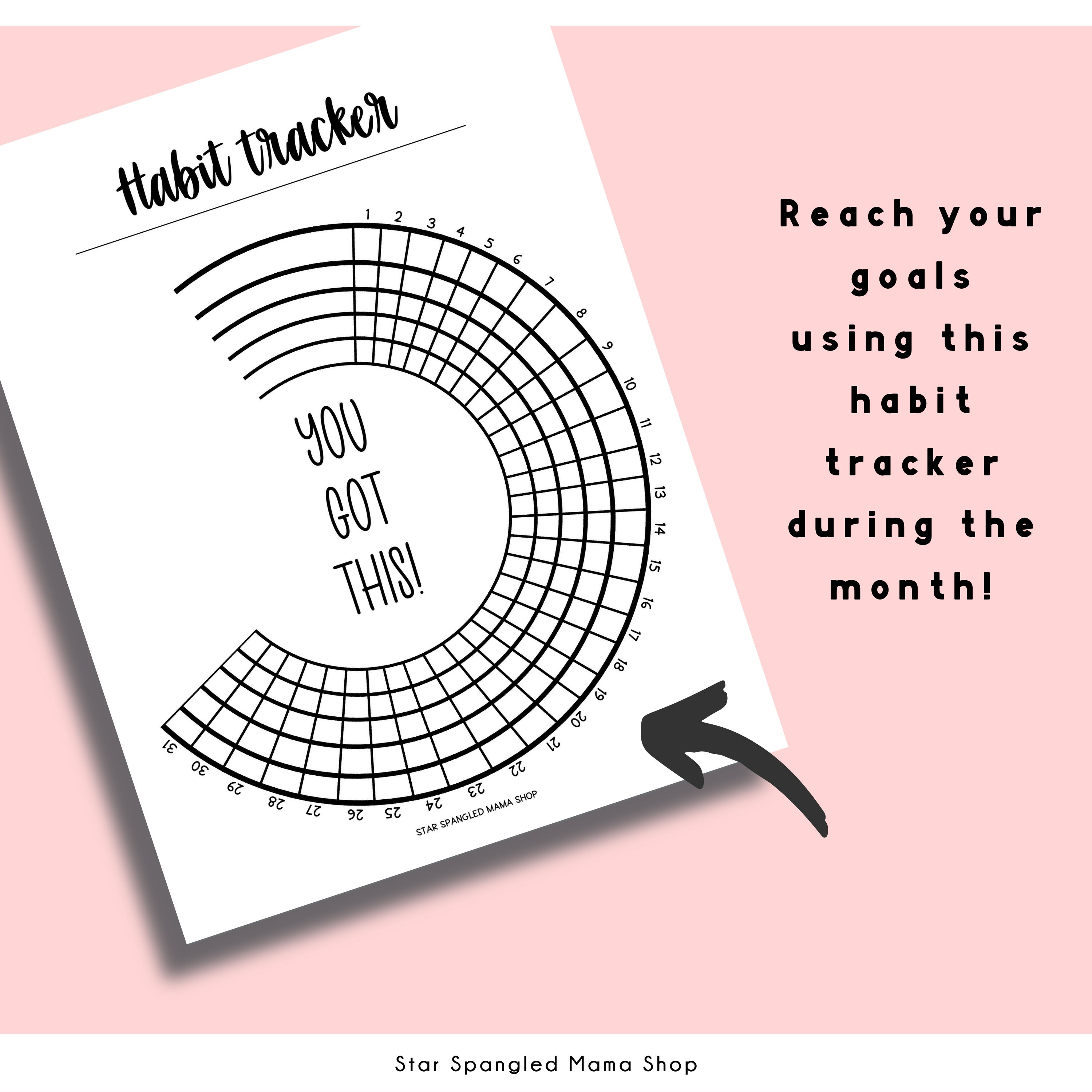 Habit Tracker Bundle: Weekly & Monthly Habit Log (digital Download) - Etsy