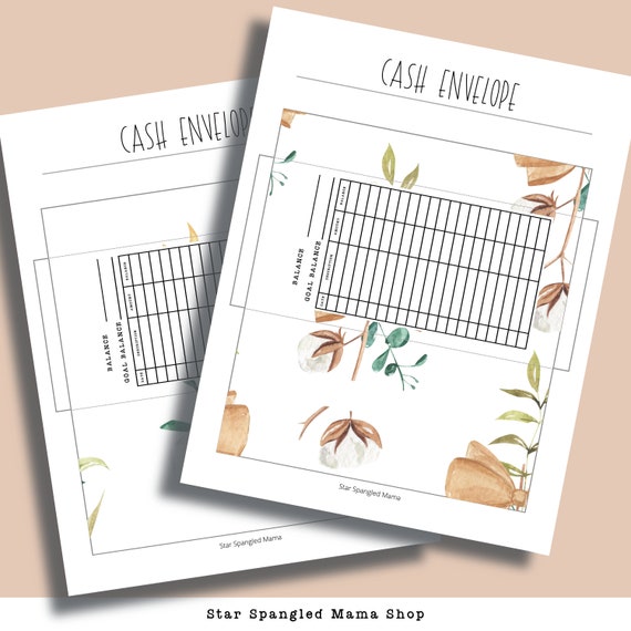 Calendars & Planners Cash Envelope System Budget Envelopes System ...
