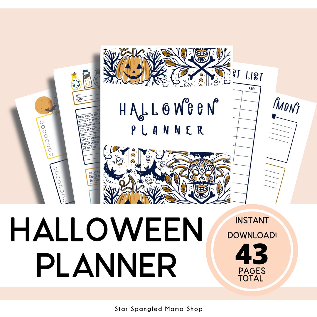 Halloween Party Planner, Halloween Trick or Treat Planner, Trick or ...