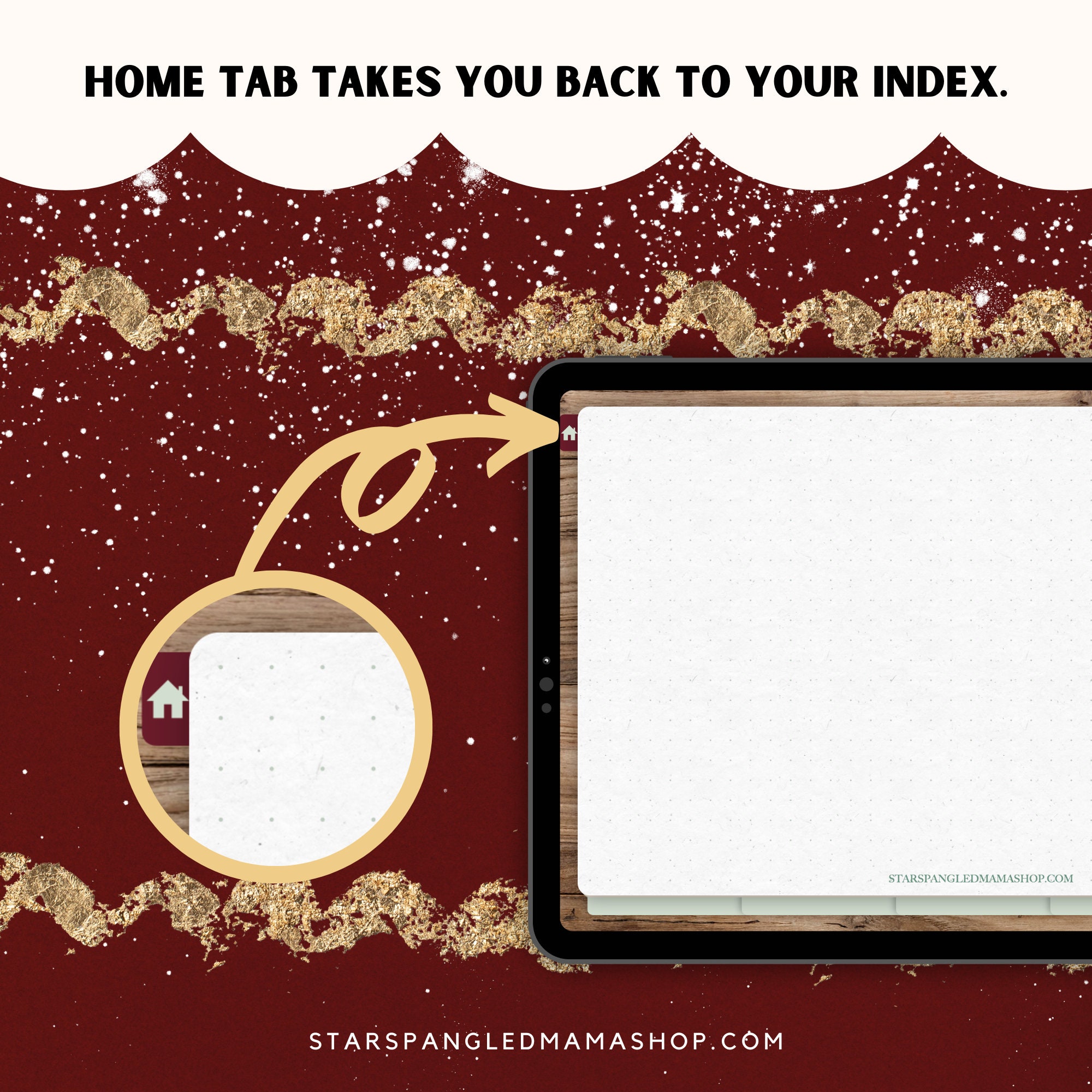 Digital Winter Bullet Journal, Digital Christmas Bullet Journal, 5 ...