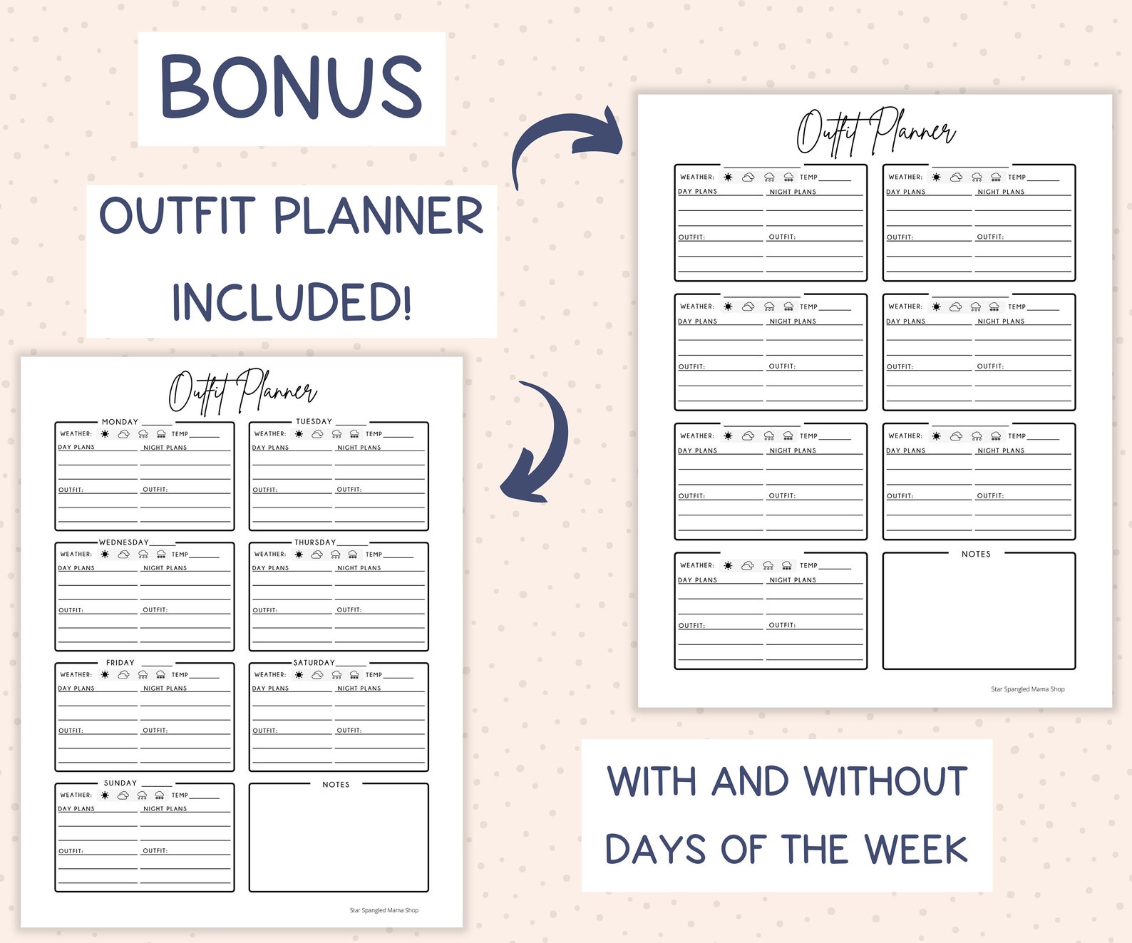 Complete Printable Travel Planner Monday Start Travel | Etsy