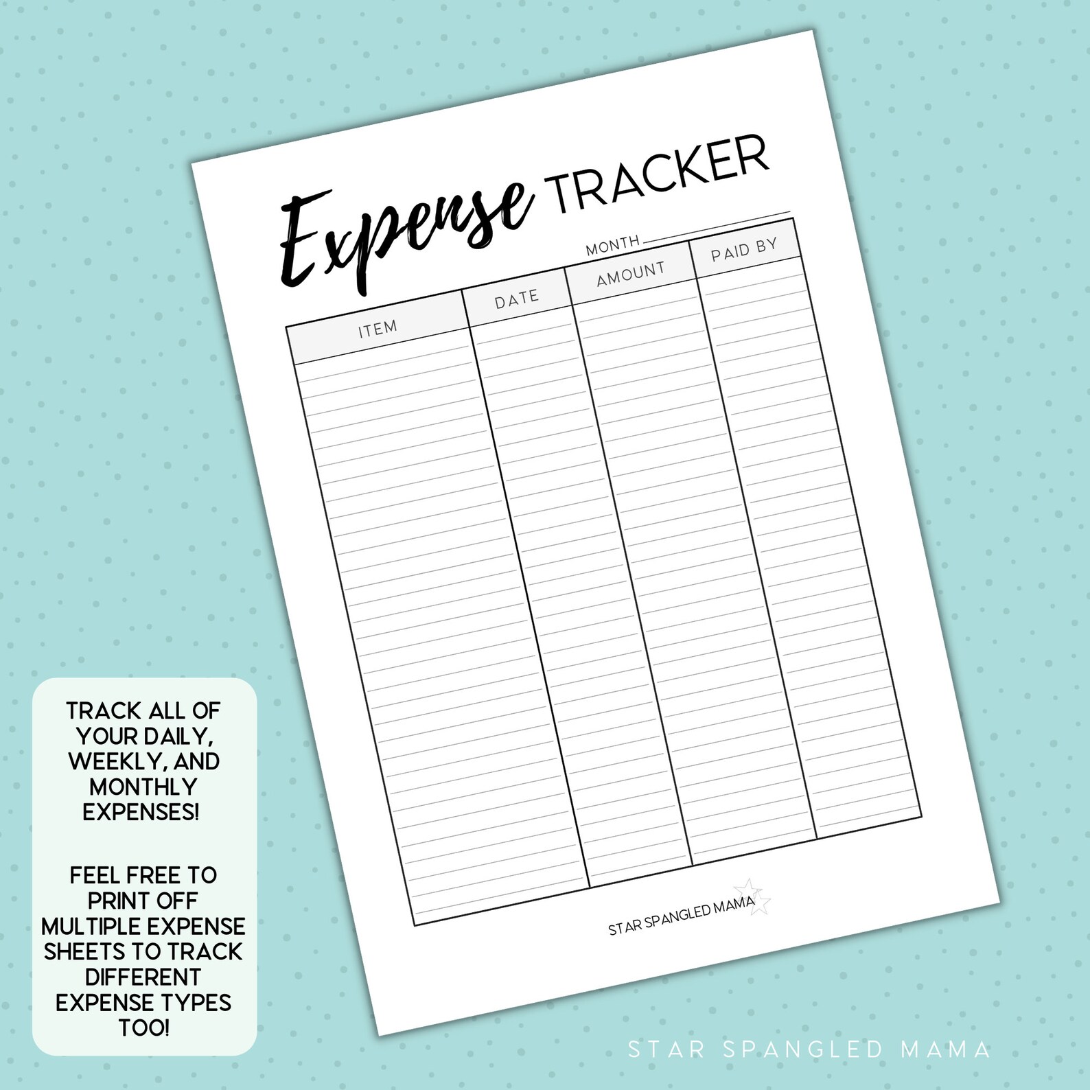 No Spend Bundle No Spend Month Tracker No Spend Week - Etsy