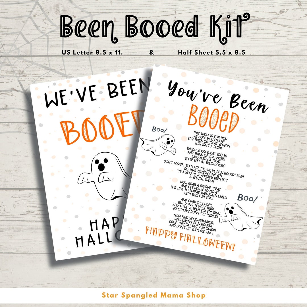 You've Been Booed Printable, We've Been Booed, Halloween Neighborhood ...
