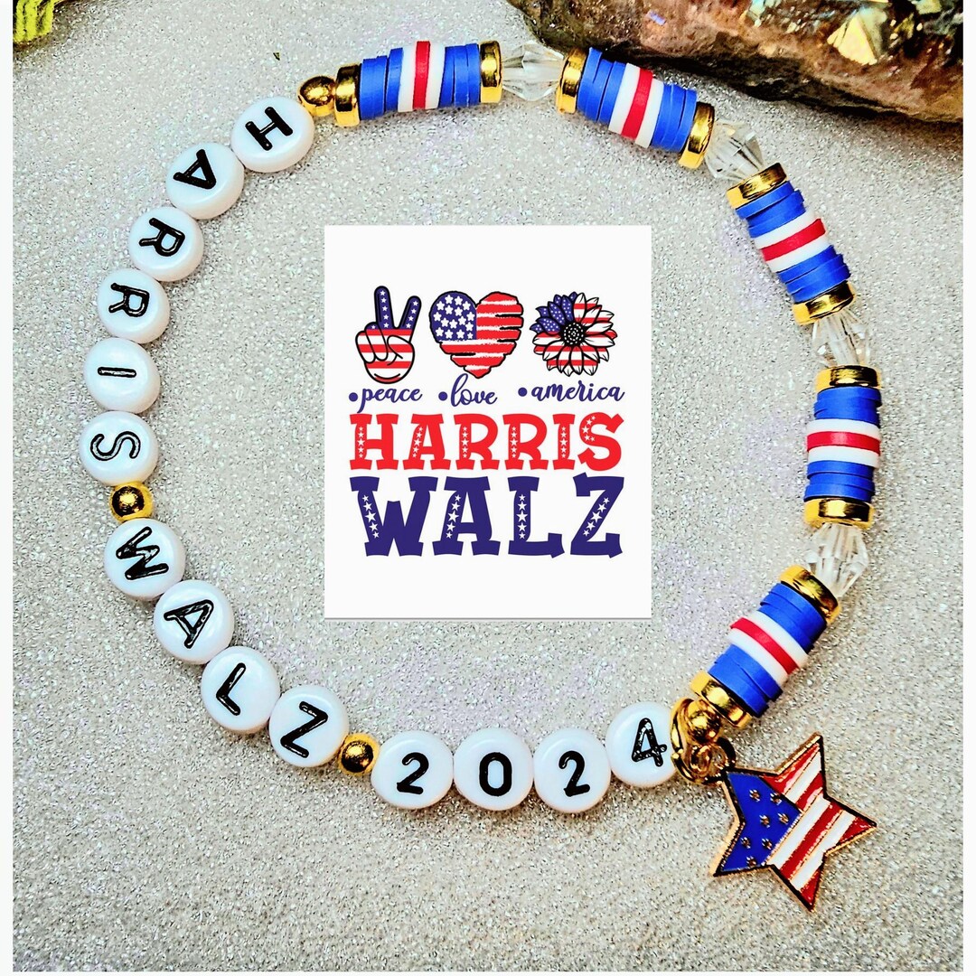 Harris Walz 2024 Bracelet Kamala Harris Bracelet Tim Walz Bracelet ...