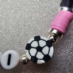Lionel Messi Soccer Ball Beaded Word Bracelet for Women Handmade Heishi ...