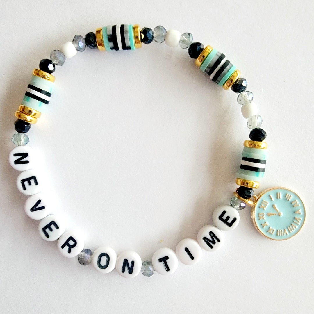 Never on Time Clock Face Bracelet - Etsy