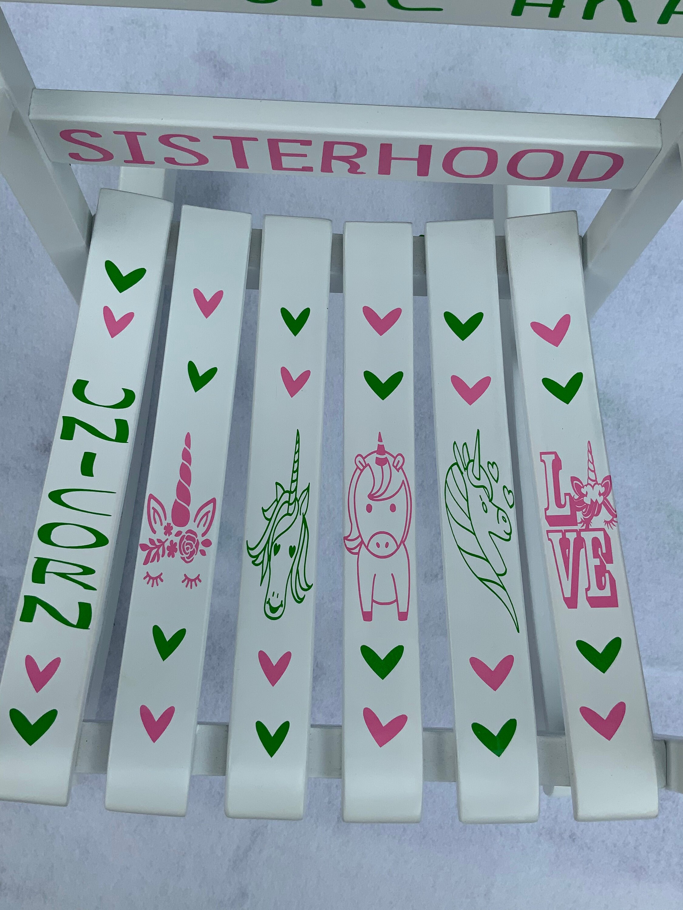 Future AKA, AKA, AKA Sorority, Greek, Hand Created Childs Chair ...