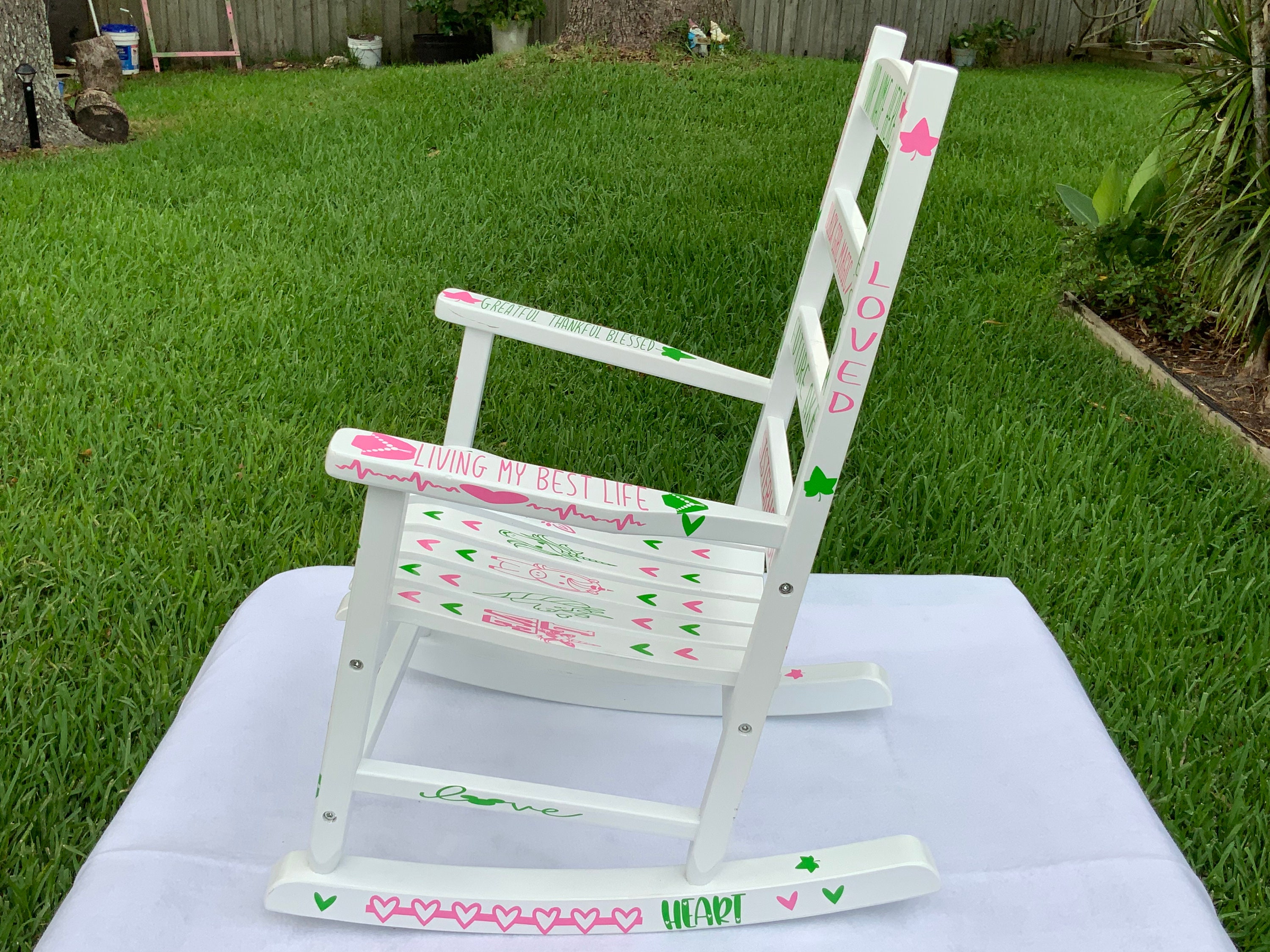 Future AKA, AKA, AKA Sorority, Greek, Hand Created Childs Chair ...