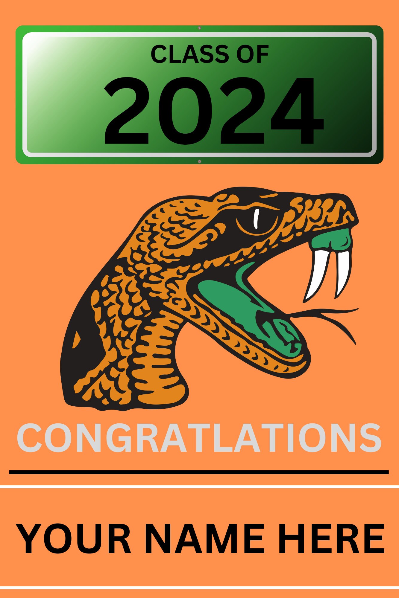 FAMU, Rattlers, Florida A & M University, HBCU, HBCU Gift, Famu Yard ...