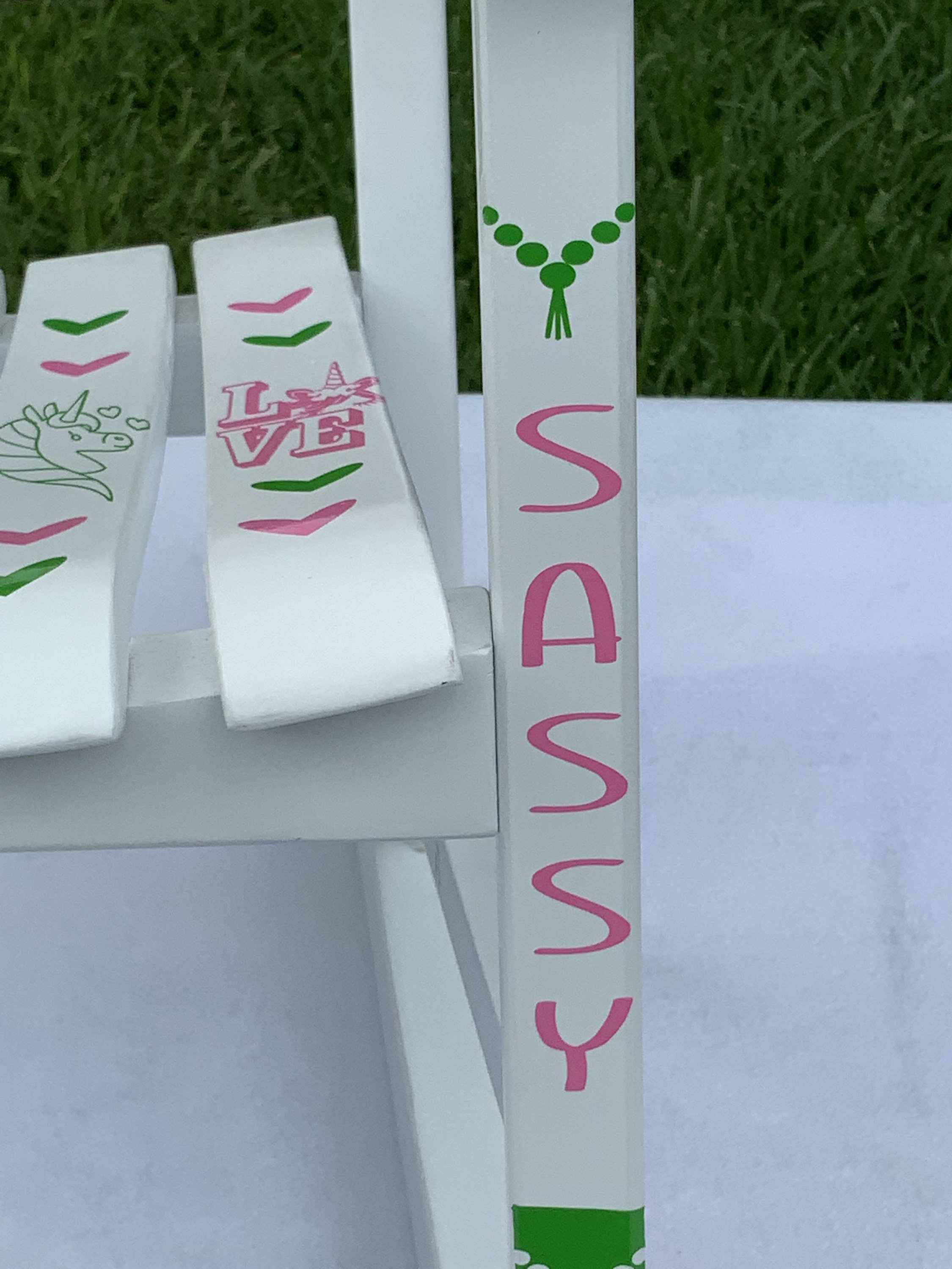 Future AKA, AKA, AKA Sorority, Greek, Hand Created Childs Chair ...