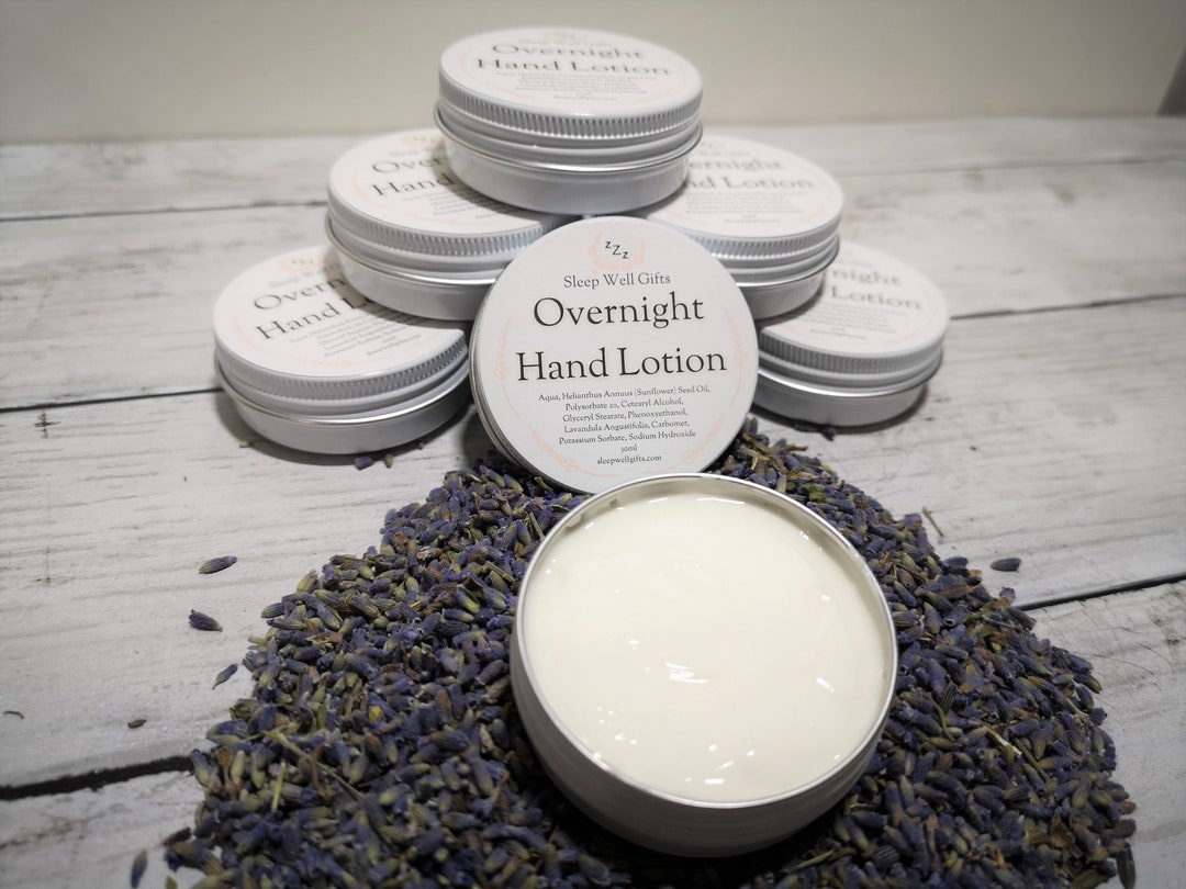 Hand Cream / Overnight Lavender Hand Lotion / Sleep Well Gift - Etsy