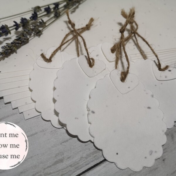 Seed Paper Tags - Etsy