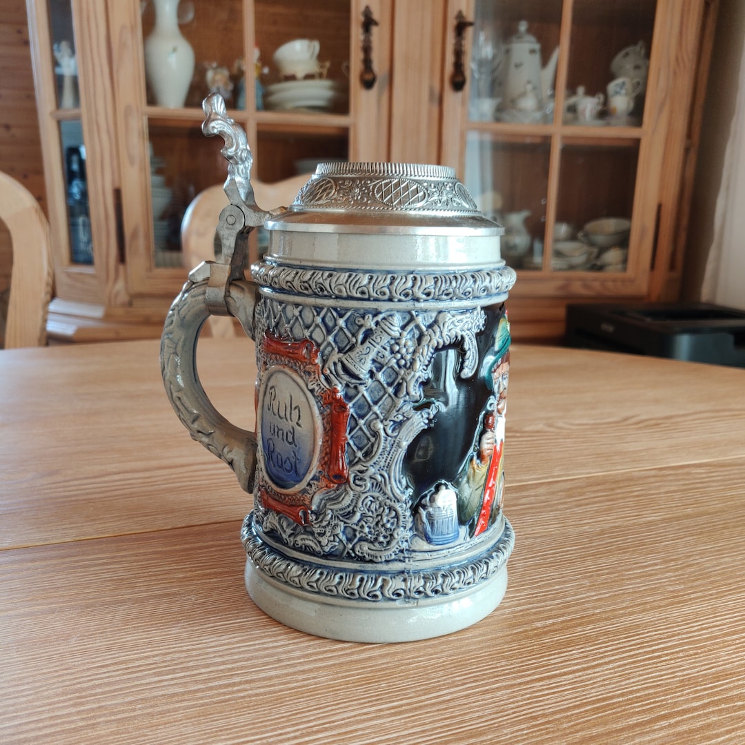 German Beer Stein Collectible Beer Mug Gift for Him - Etsy